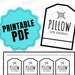 PRINTABLE Pillow Tags - Price Labels for Crocheted or Knit Handmade ...