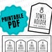 PRINTABLE Towel Holder Tags - Price Labels for Crocheted or Knit ...