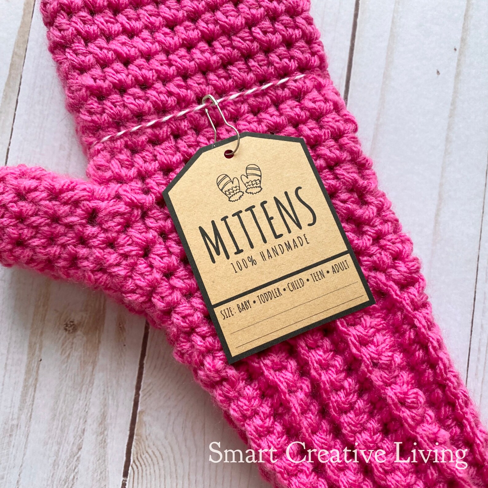 PRINTABLE Mitten Tags - Price Labels for Crocheted or Knit Handmade ...