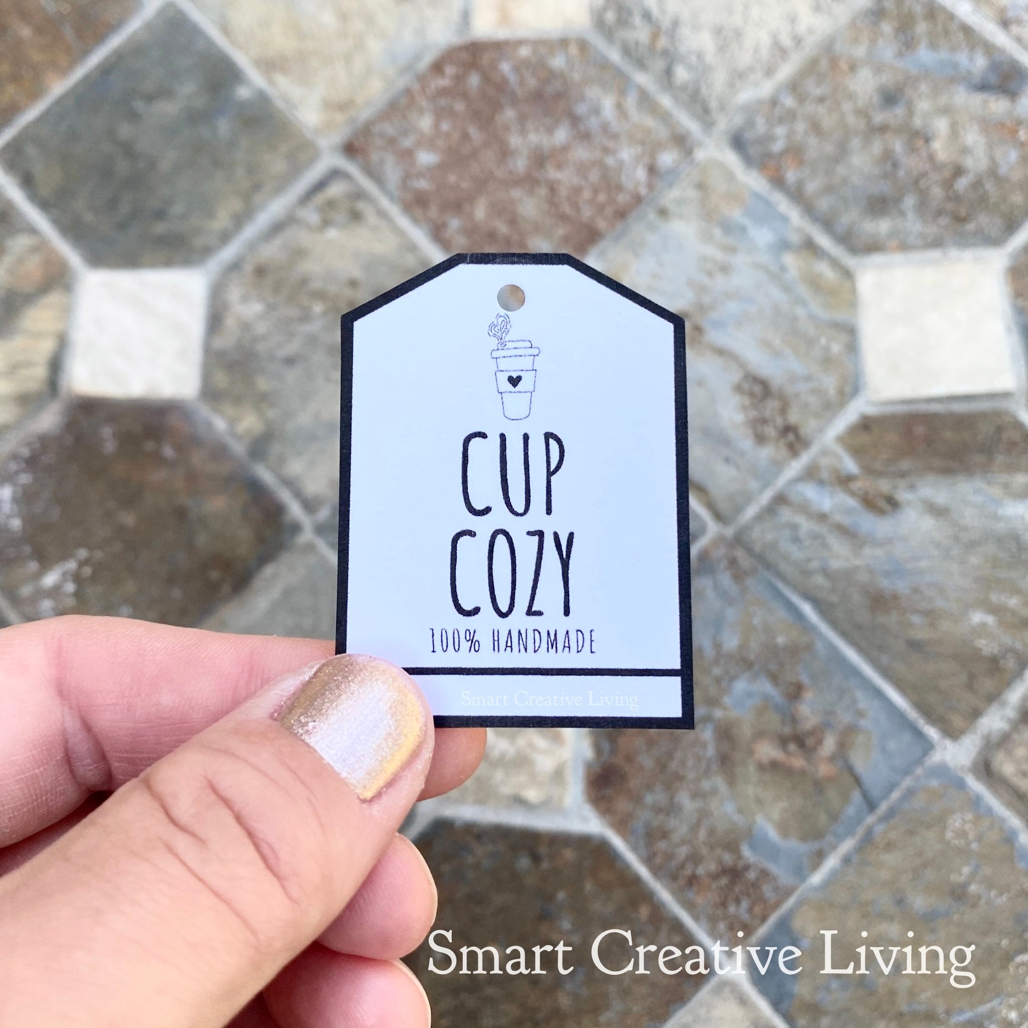 PRINTABLE Cup Cozy and Coffee Sleeve Tags Price Labels for Crocheted or ...
