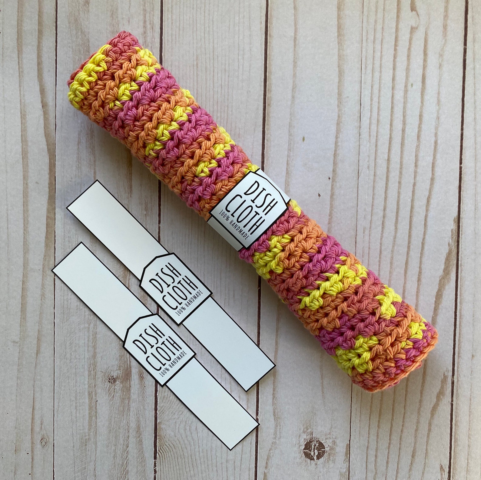 PRINTABLE Dish Cloth Wraps Price Labels for Crocheted or - Etsy