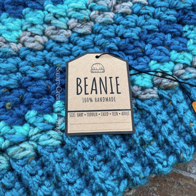 PRINTABLE Beanie Price Tags - Labels for Crocheted or Knit Handmade ...