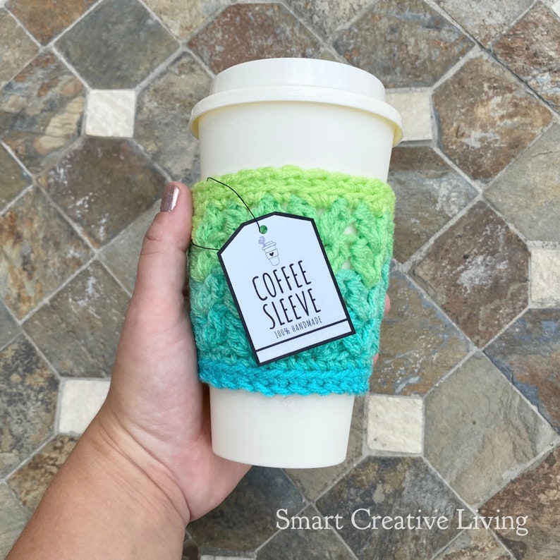 PRINTABLE Cup Cozy and Coffee Sleeve Tags Price Labels for Crocheted or ...