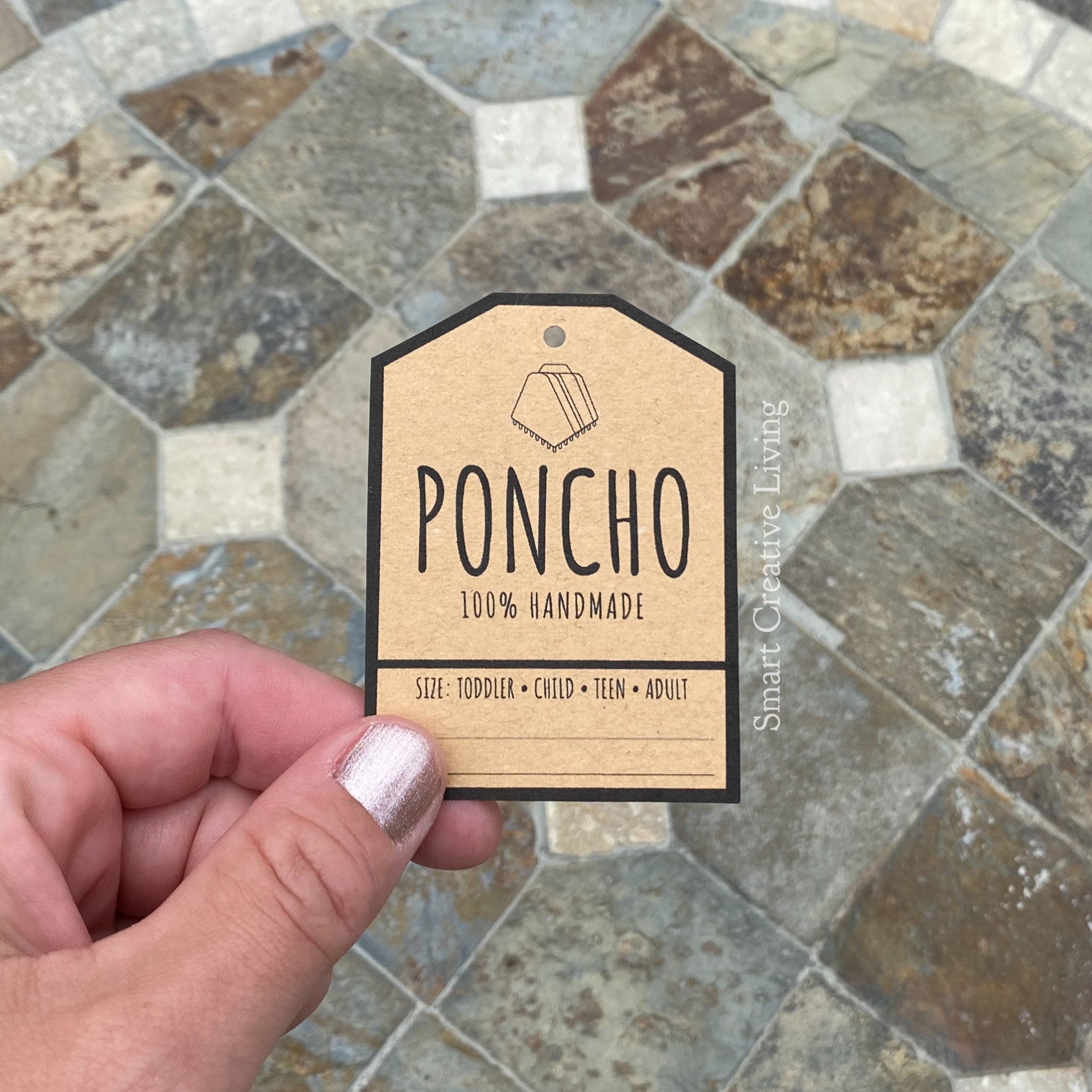 PRINTABLE Poncho Tags - Price Labels for Handmade Crocheted or Knit ...
