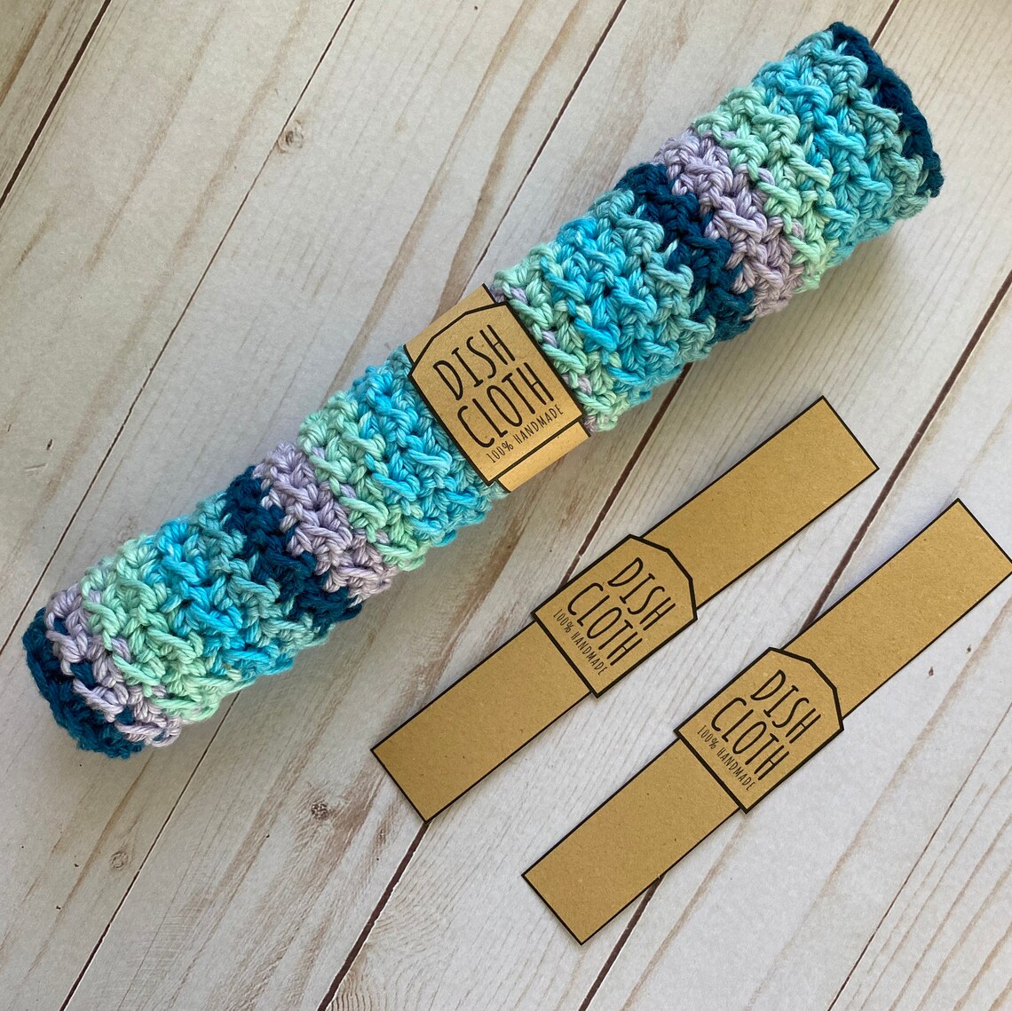 PRINTABLE Dish Cloth Wraps Price Labels for Crocheted or - Etsy
