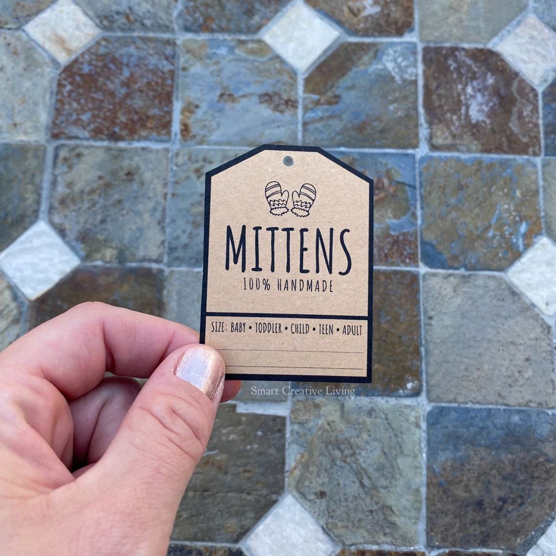 PRINTABLE Mitten Tags Price Labels for Crocheted or Knit Handmade ...