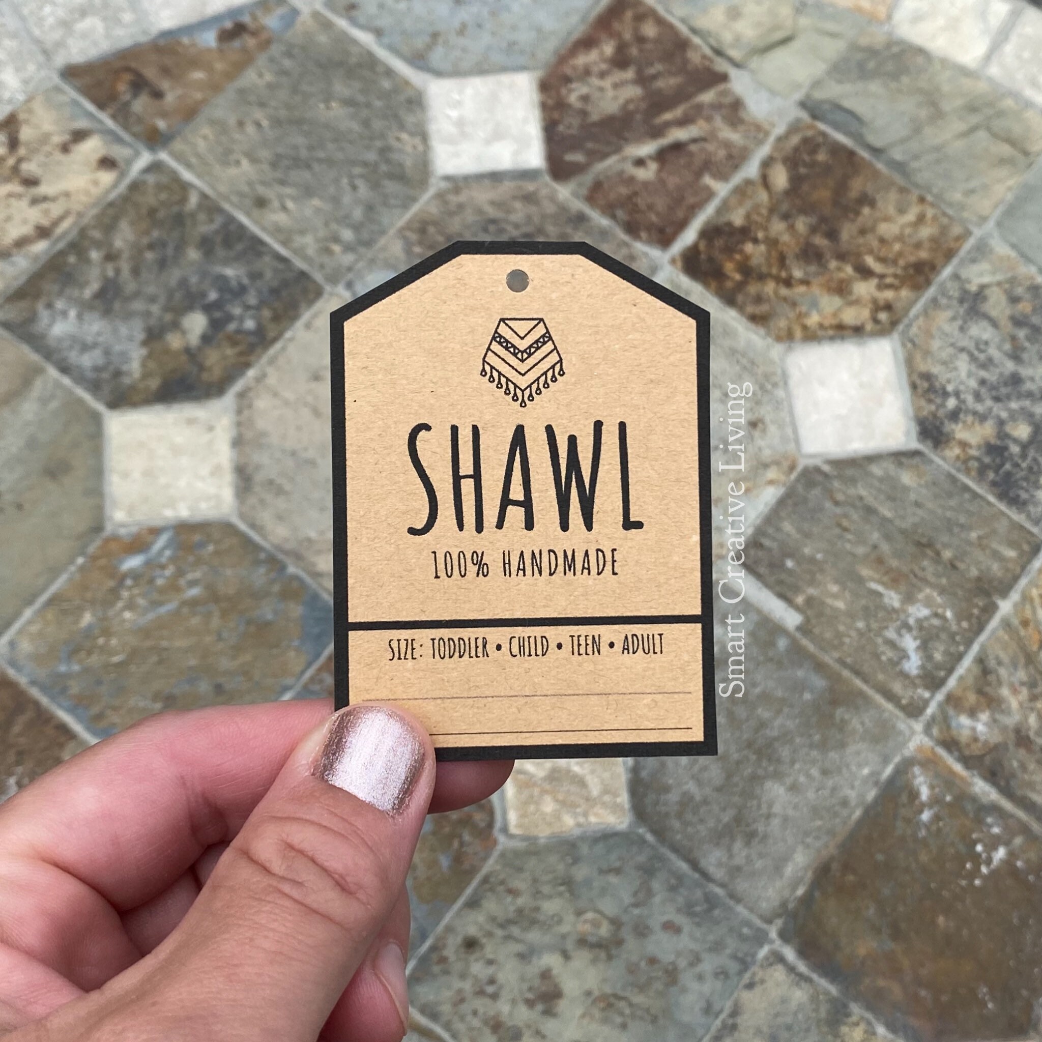 PRINTABLE Shawl Tags - Price Labels for Handmade Crocheted or Knit ...