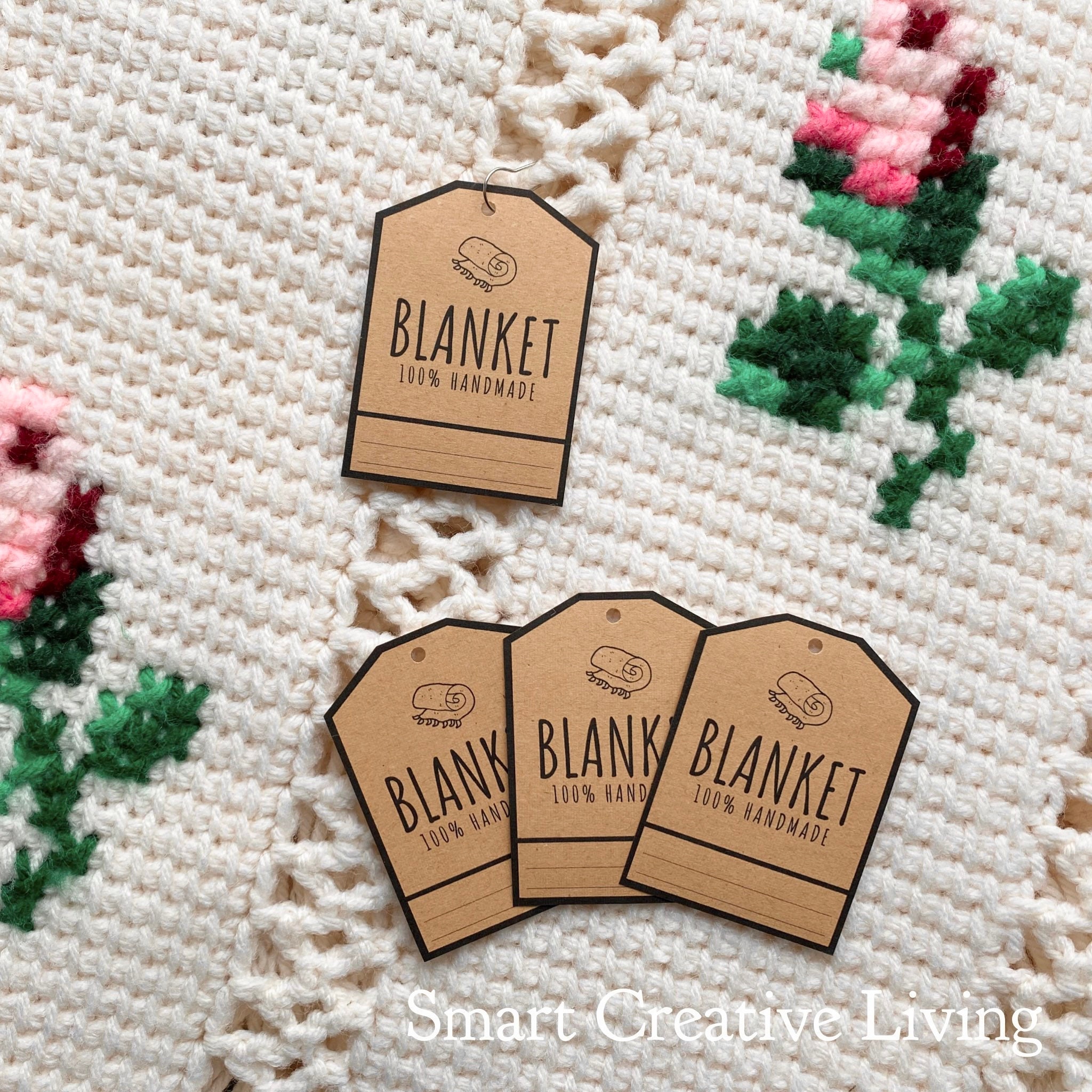 PRINTABLE Blanket Tags - Price Labels for Crocheted or Knit Handmade ...