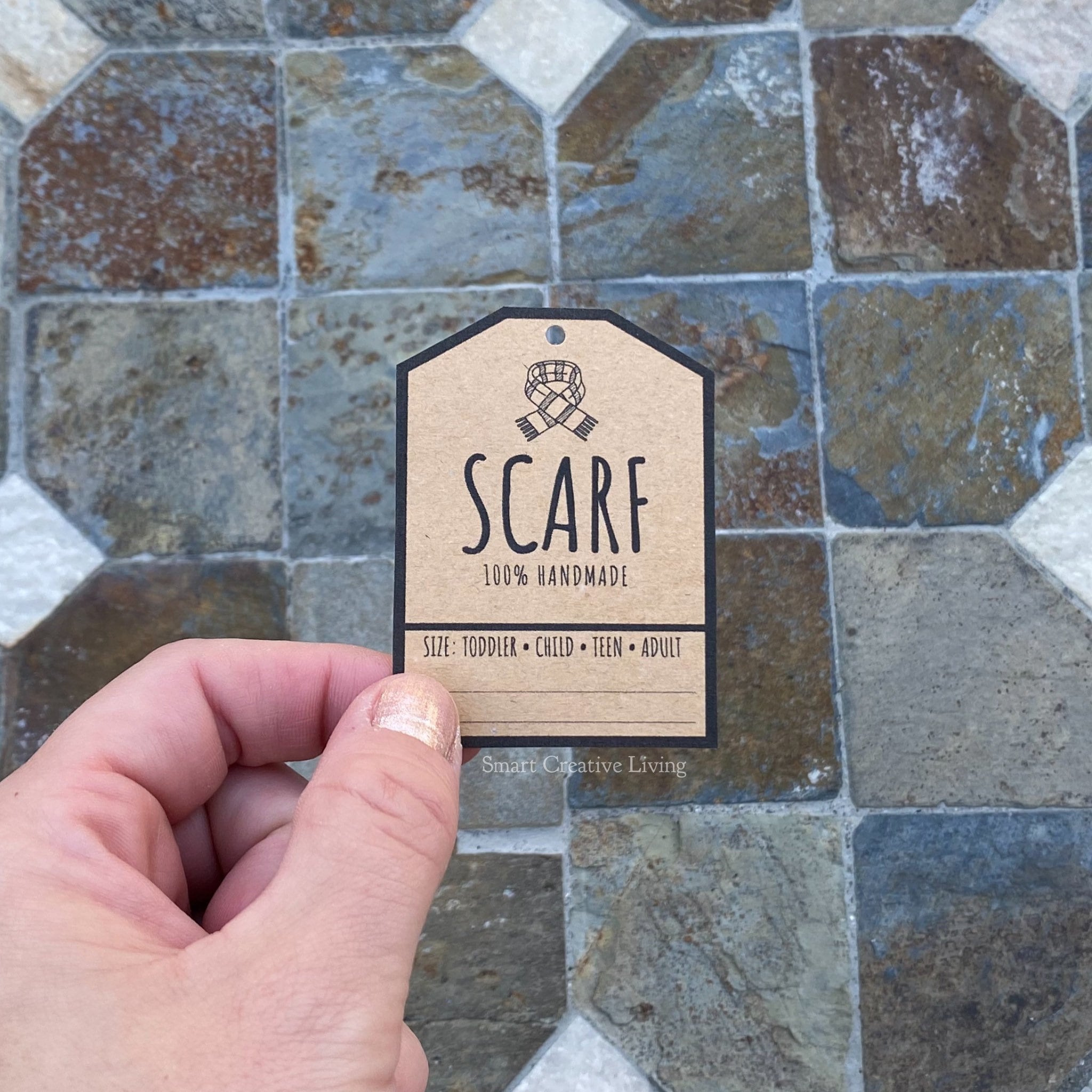 PRINTABLE Scarf Tags - Price Labels for Crocheted or Knit Handmade ...