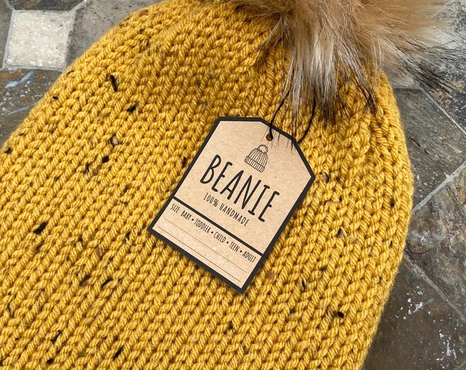 PRINTABLE Beanie Tags - Price Labels for Crocheted or Knit Handmade ...