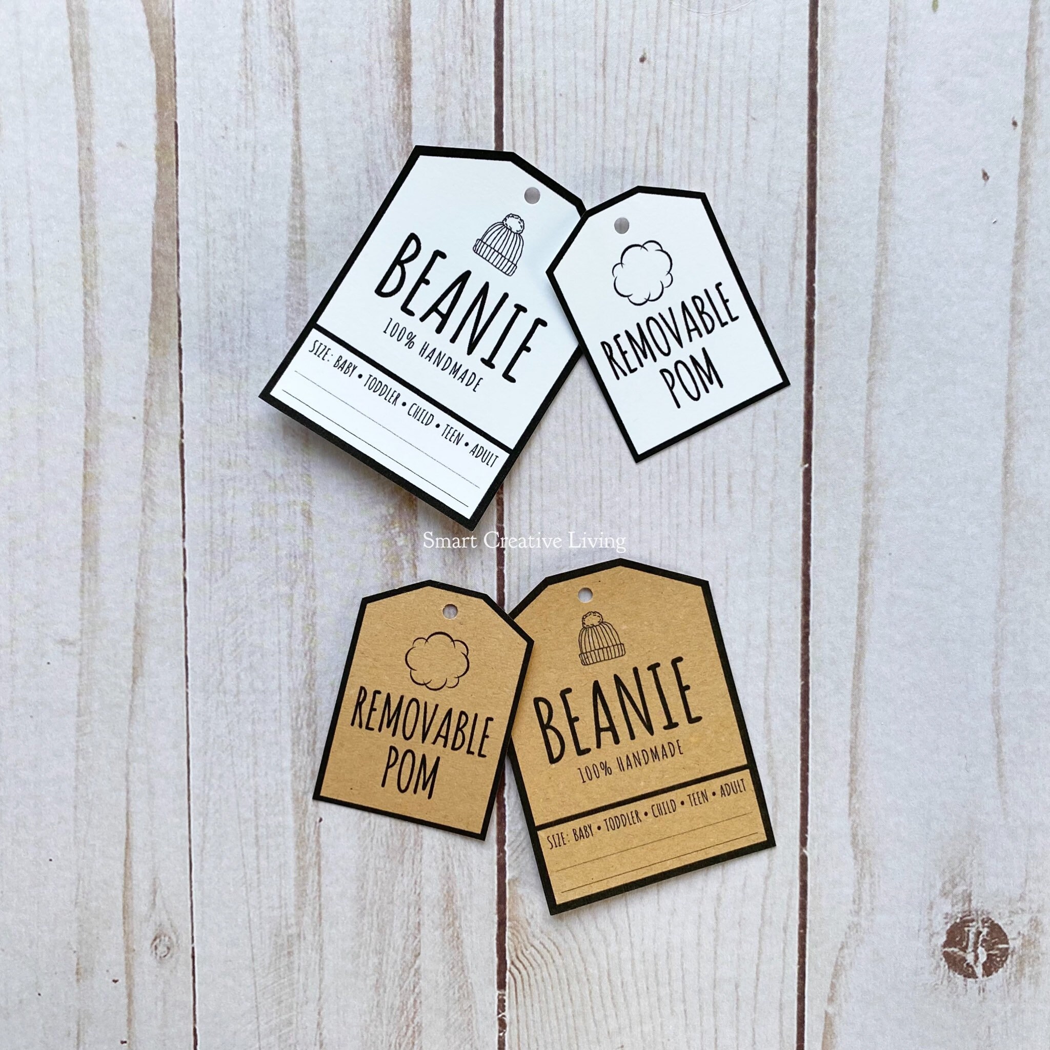 PRINTABLE Removable Pom Tags - Price Labels for Crochet or Knit ...