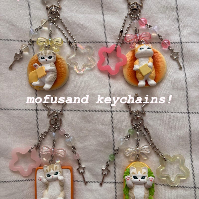 Mofusand Acrylic Keychain - Etsy