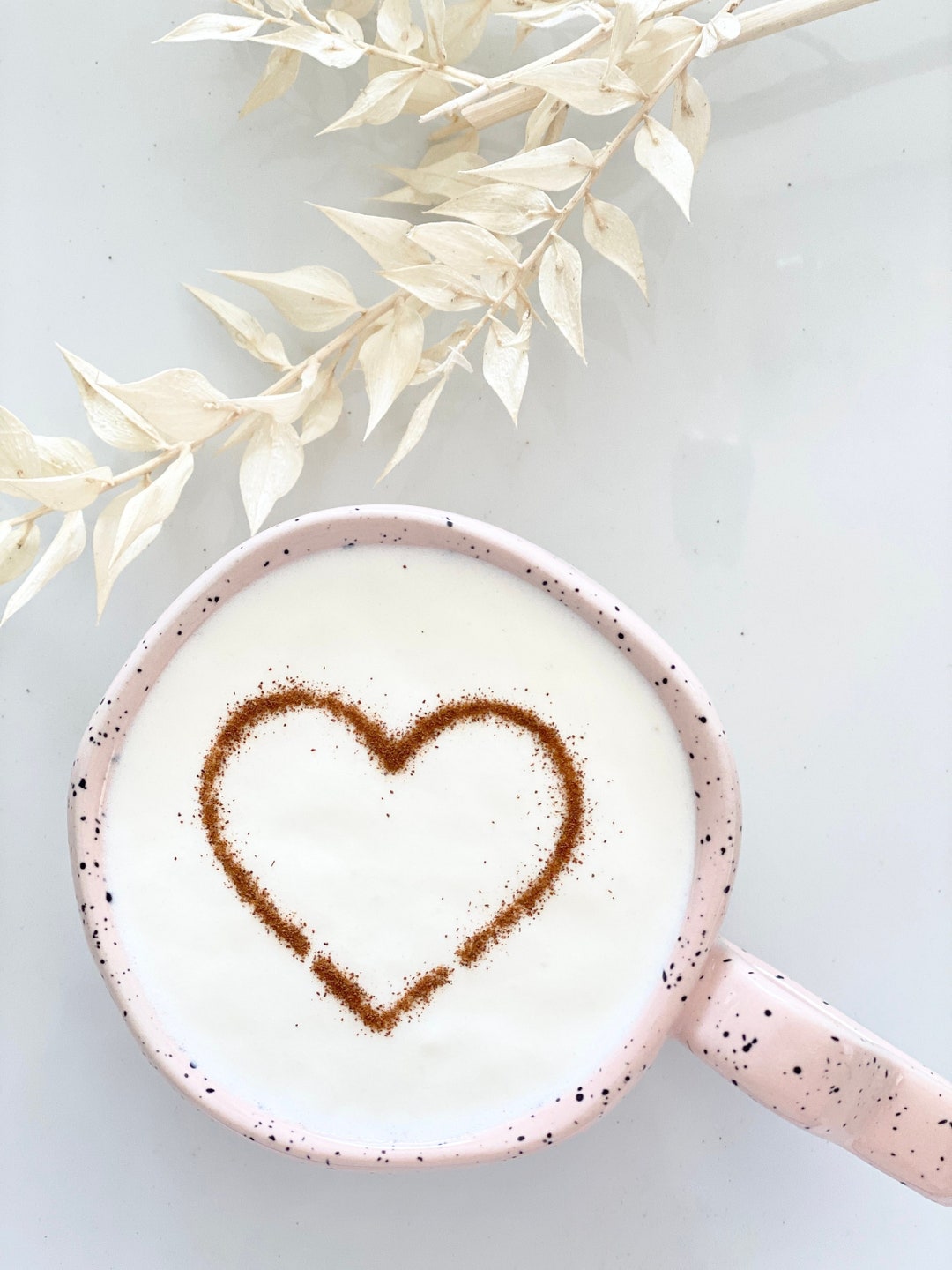 Heart Coffee Art Stencil // Latte Art // Valentine's Day Coffee Art ...