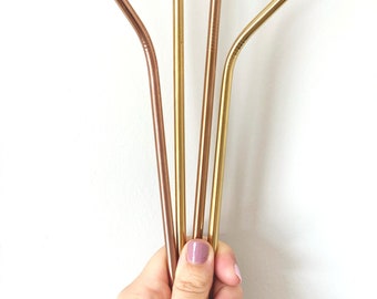 Gold Straws - Etsy