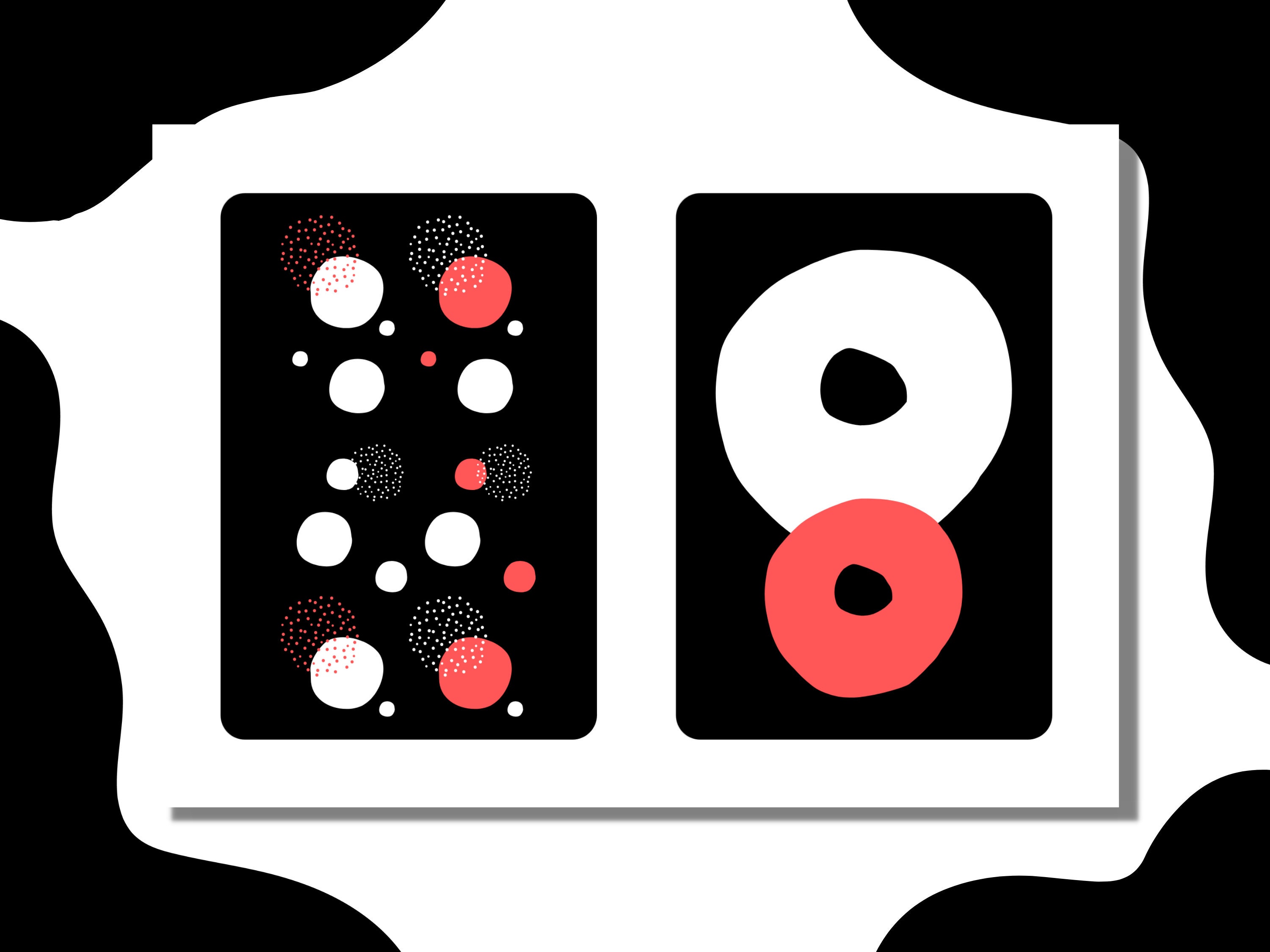 High Contrast Flashcards in Black, Red, and White Flashcards Sensory ...