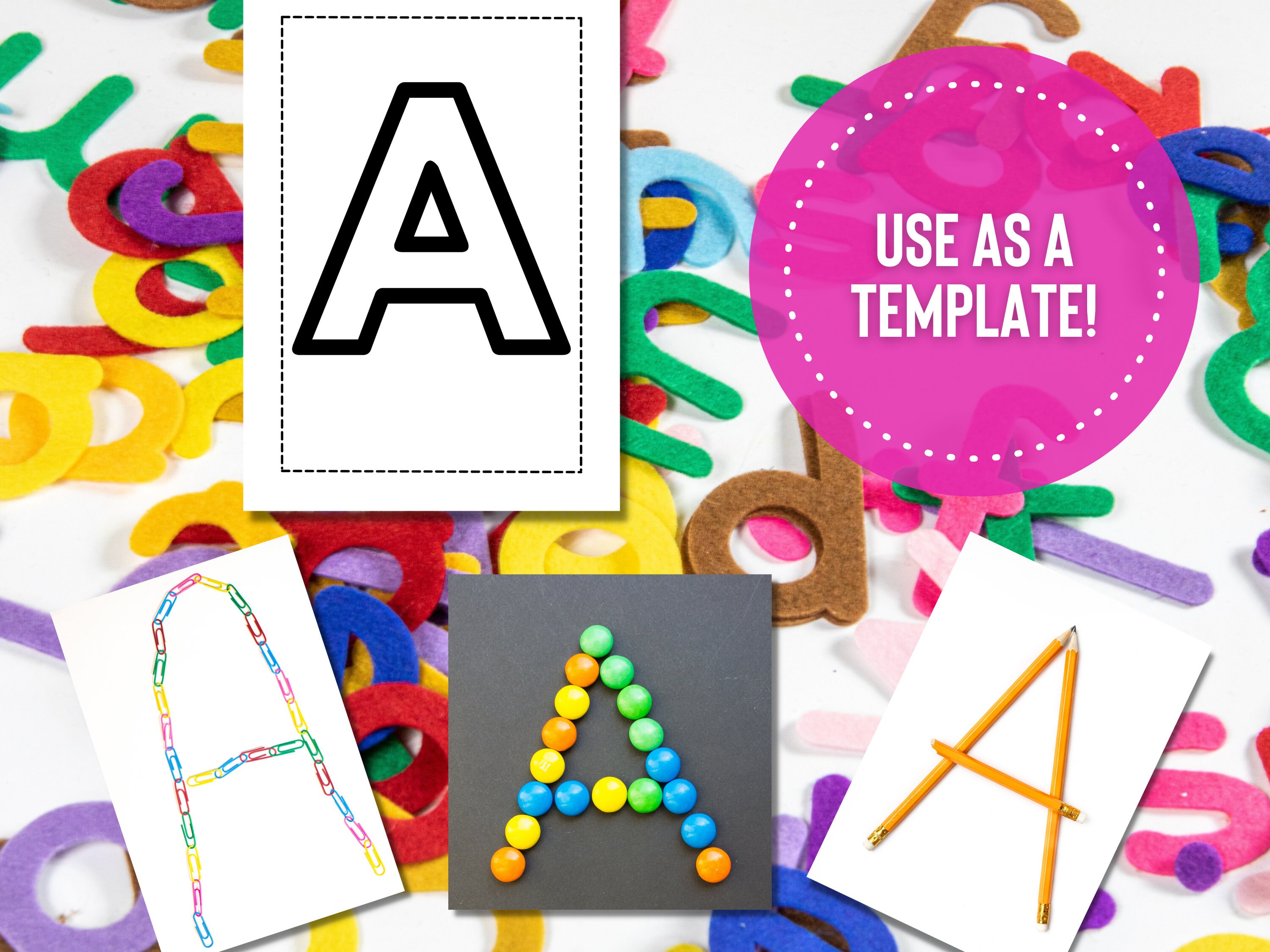 Alphabet Flashcards for Preschooler Montessori Alphabet Cards for ...