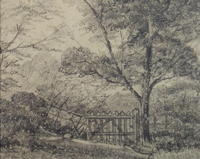 Original Pencil Drawing, 'beeston Park', Dated 1873, Artist Unknown - Etsy