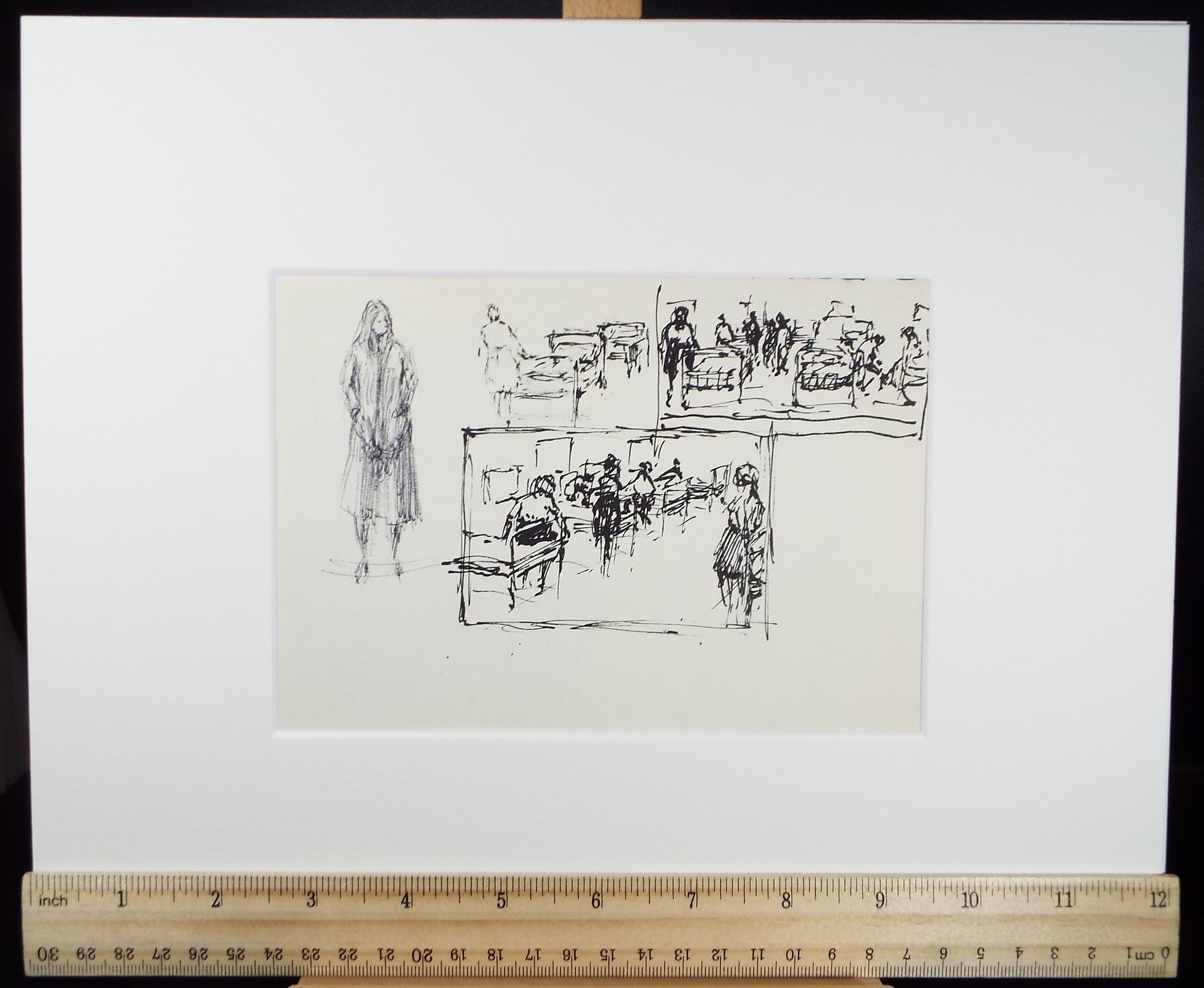 Original Pen & Ink Drawing, 'hospital Wards', Hugh Mckenzie (1909-2005 ...