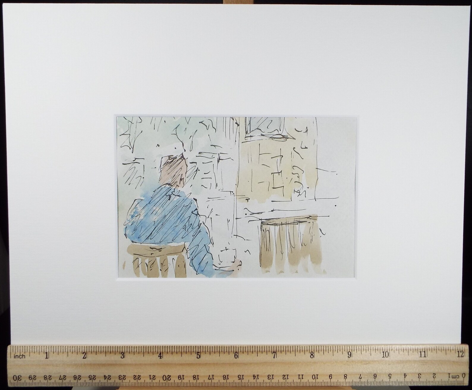 Original Watercolour Drawing, 'figure in a Chair', Hugh Mckenzie (1909 ...
