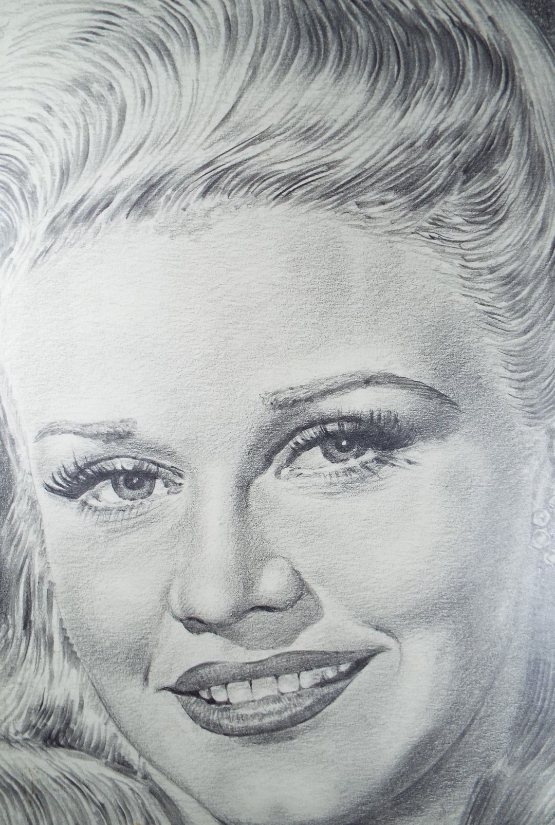 Original Pencil Drawing, 'ginger Rogers', Albert Leonard, Mid 20th ...