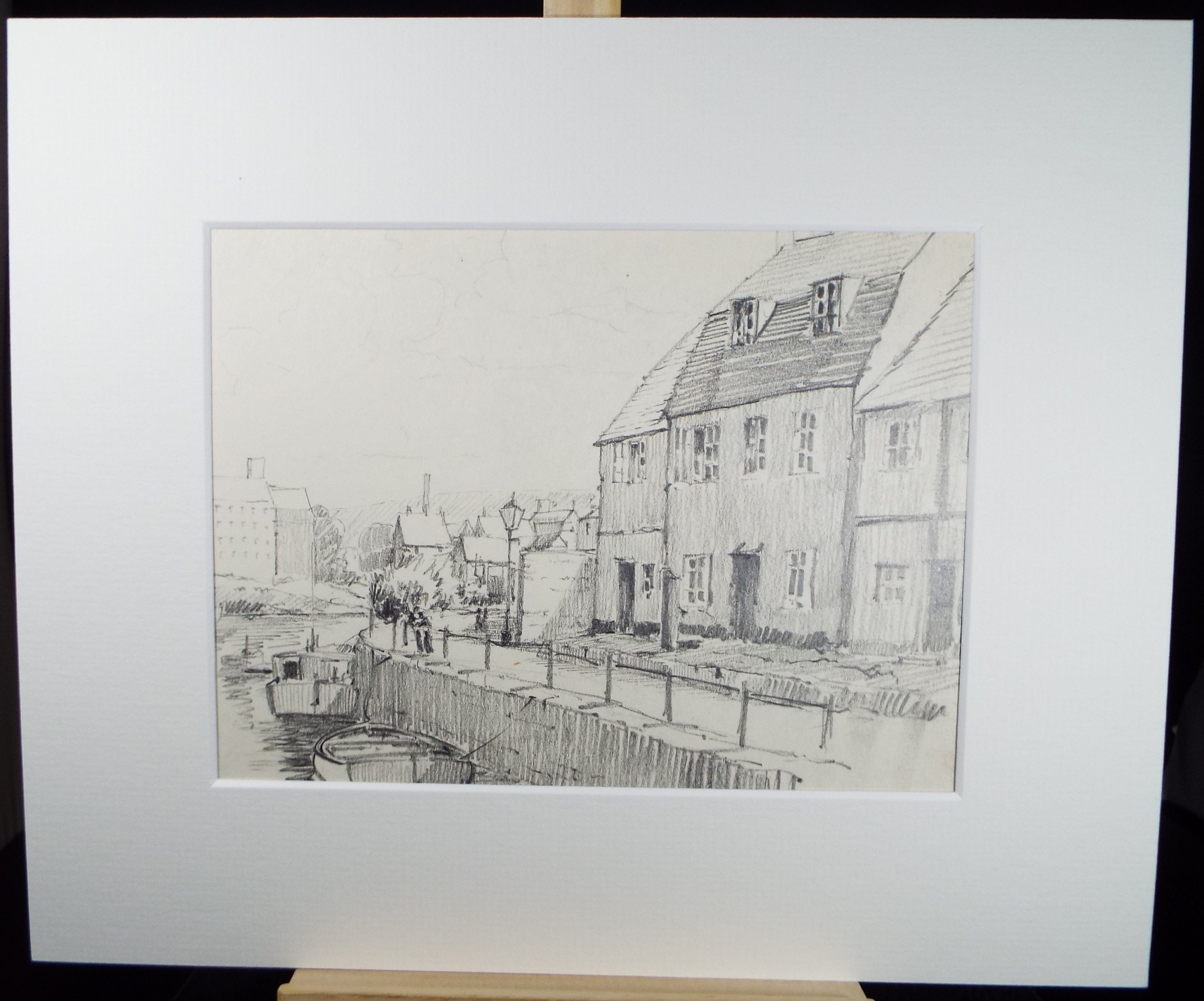 Original Pencil Drawing'the Town Quay' Circa - Etsy