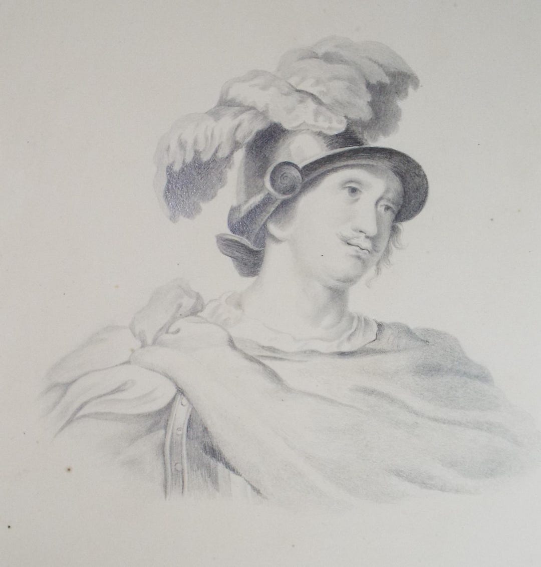 Original Pencil Drawing , 'portrait of a Nobleman', Mid 19th Century ...