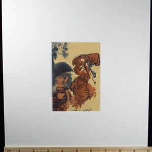 Original Watercolour, 'two Figures' 1950's, William D Clyne (1922-1981 ...