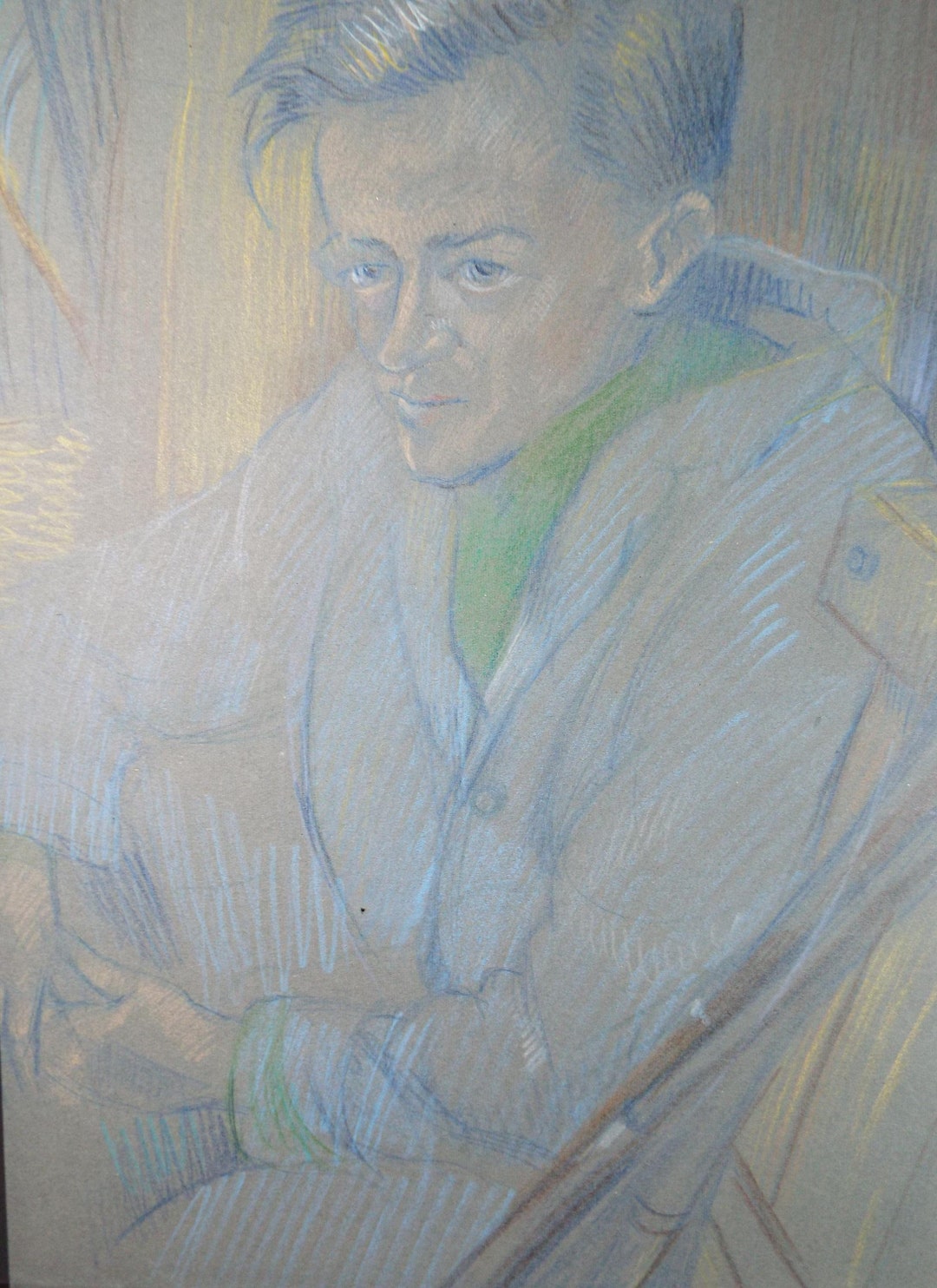 Original Pastel Drawing, 'circus Hand', C1950s, Athene Andrade (1908 ...