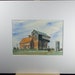 Original Watercolour, 'timber and Brick Barn', Circa 1990's, Artist ...