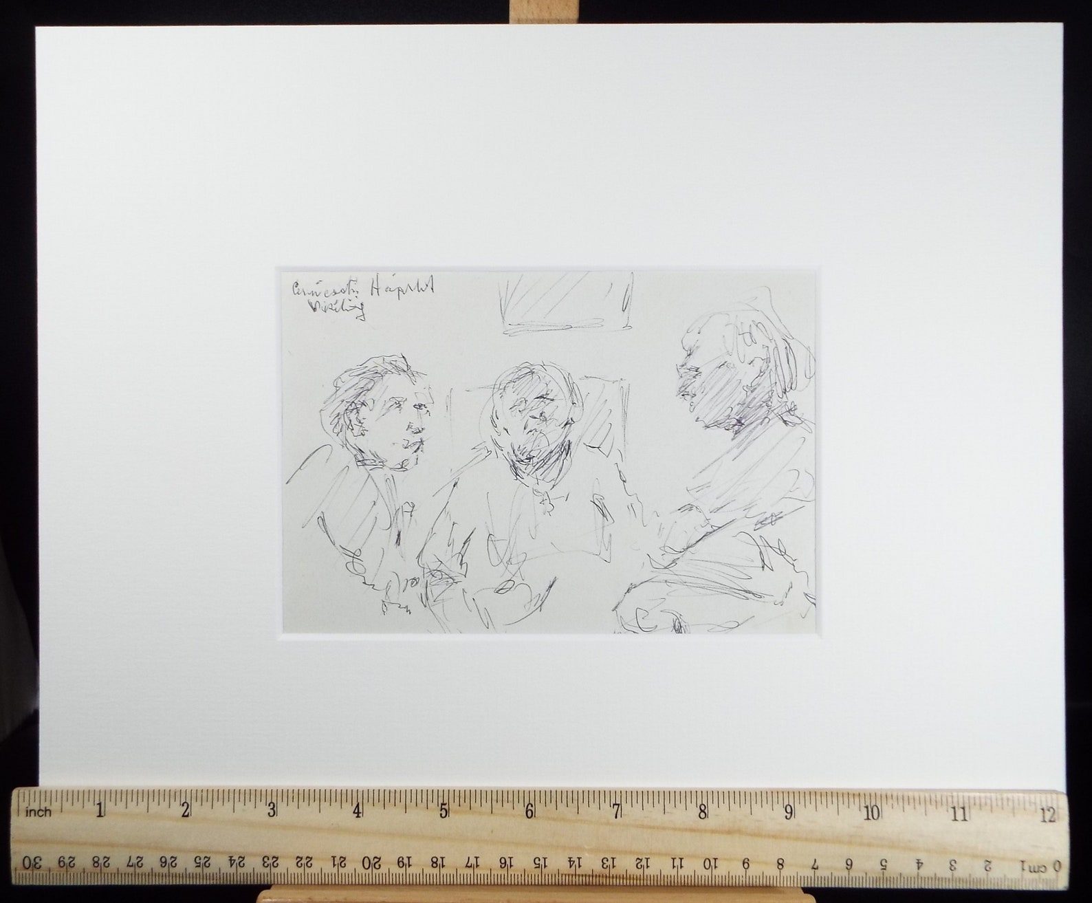 Original Pen & Ink Drawing, 'hospital Visiting', Hugh Mckenzie (1909 ...