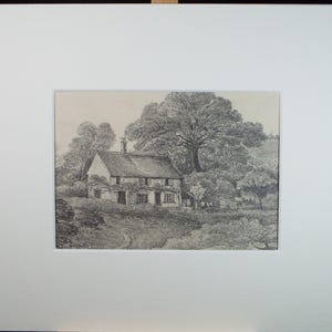 Original Pencil Drawing, 'country Cottage, Eaton Fields', Circa 1870's ...