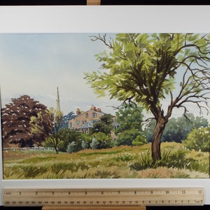 Original Watercolour, 'the House on the Heath', George Godfrey , Dated ...