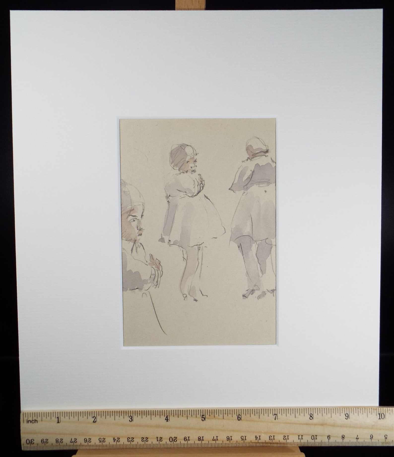 Original Watercolour & Pencil Drawing, 'figure Studies', Hugh Mckenzie ...