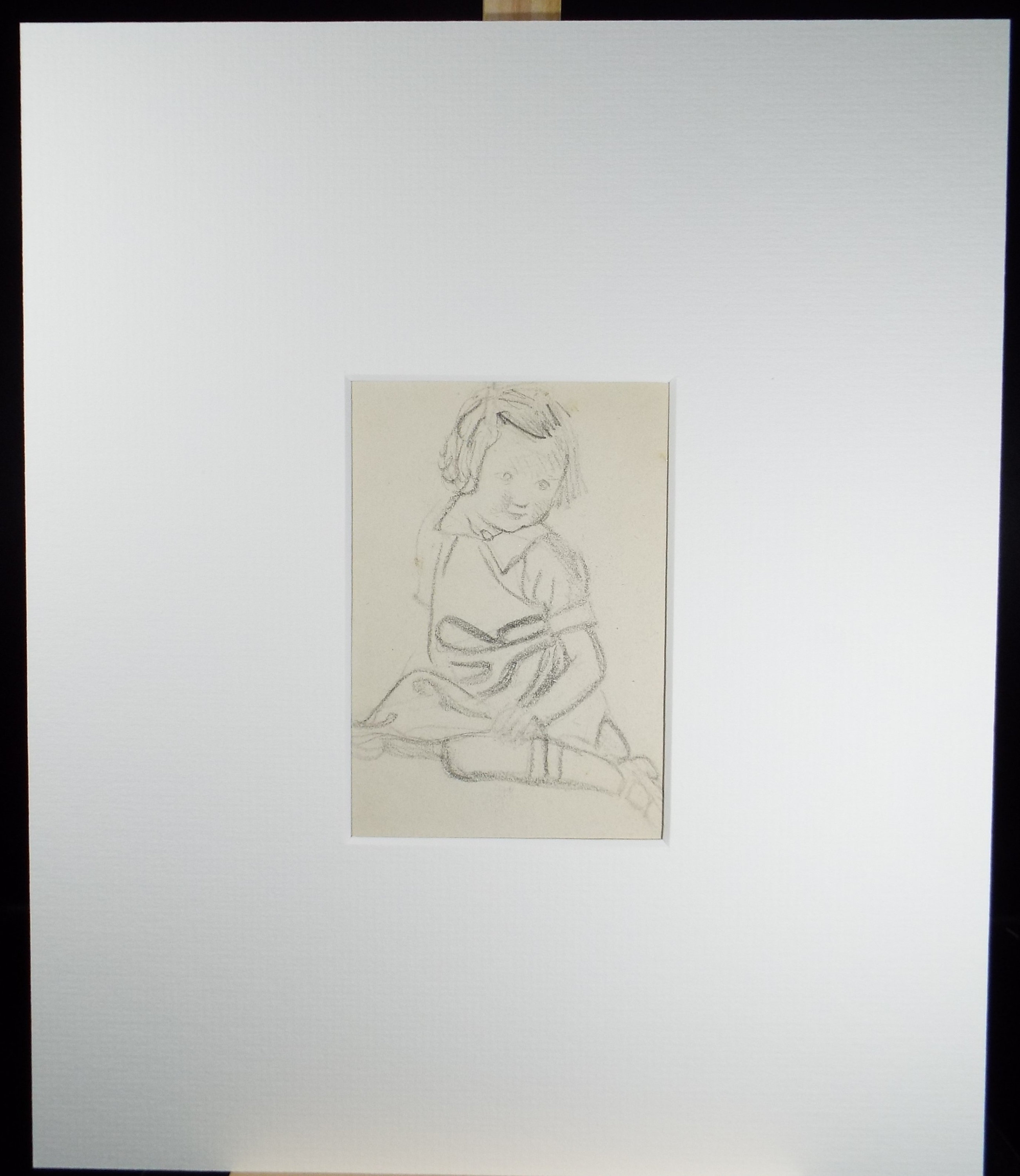 Original Pencil Sketch, 'seated Girl', Susan Beatrice Pearce 1878-1980 ...