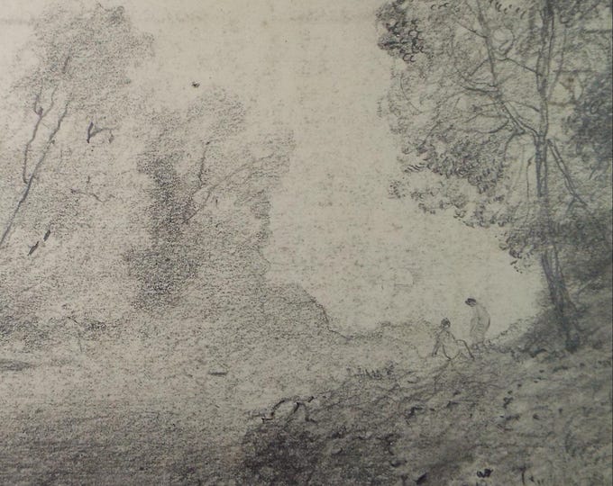 Original Pencil Drawing, 'morning Bathers', David Waterson RE FSA ...