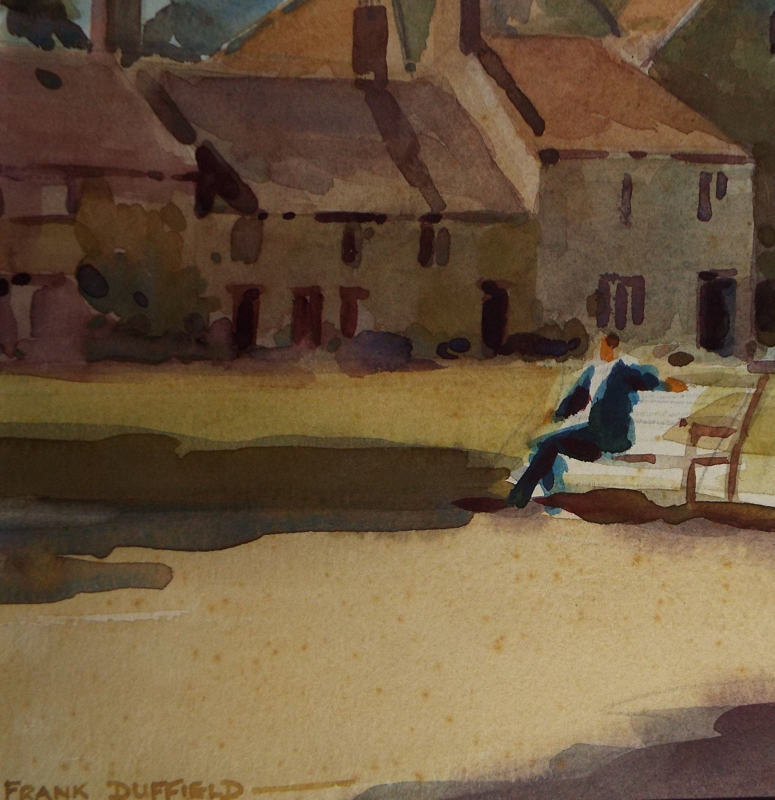 Original Watercolour 'the Quad' C1960's Frank - Etsy