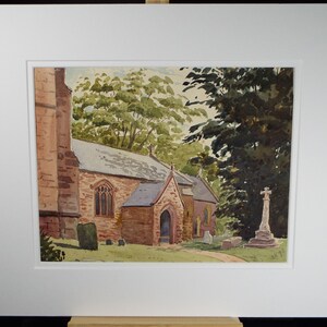 Original Watercolour,' Maxstoke Church', Dated 1893, Artist Unknown - Etsy