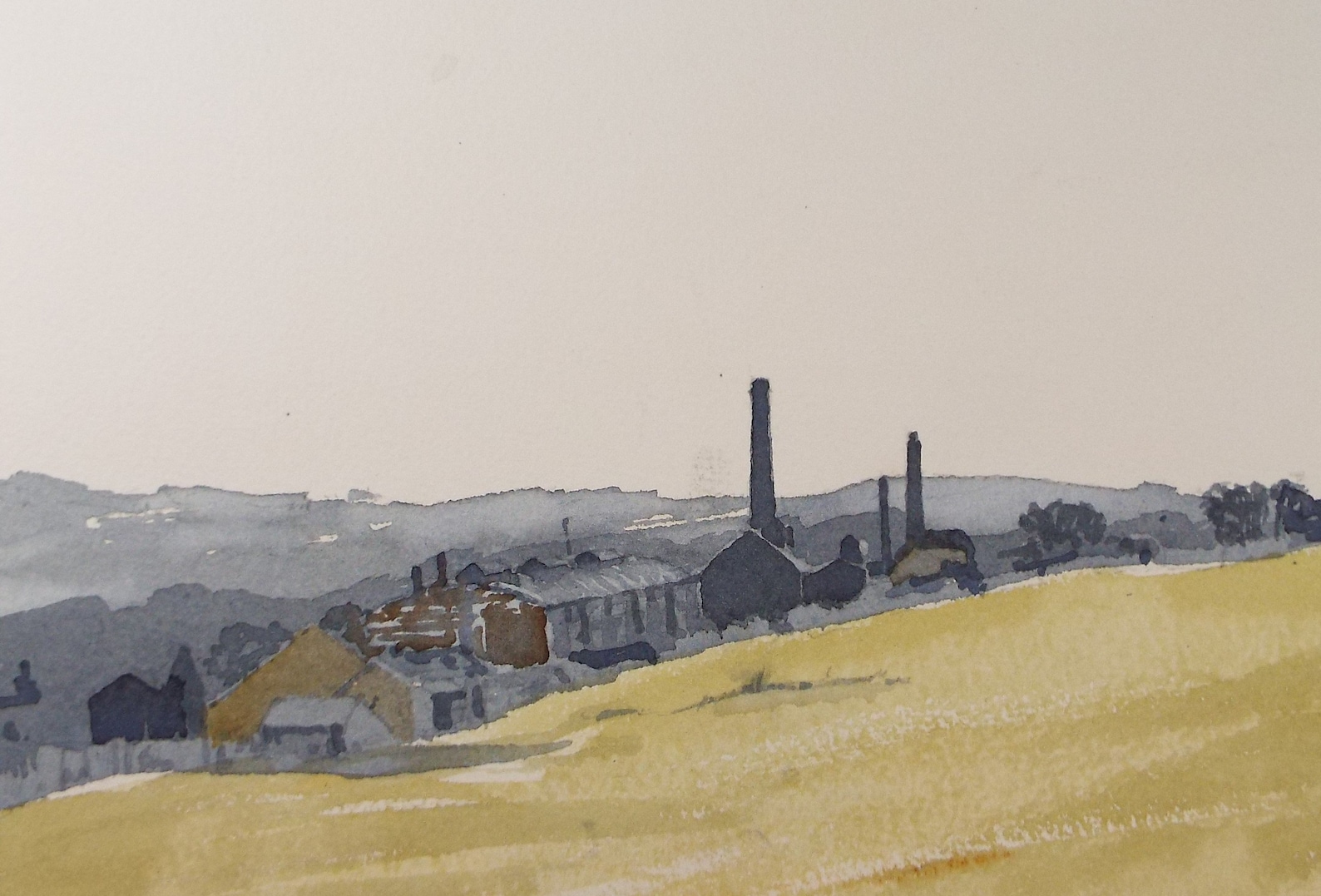 Original Watercolour, 'mill in a Landscape', Circa 1980's, Unknown ...