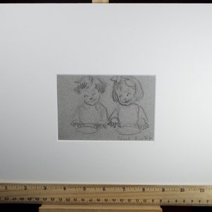 Original Pencil Drawing, 'eyes Right', Susan Beatrice Pearce 1878-1980 ...