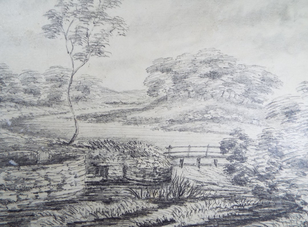 Original Pencil Drawing, 'upper Swell', Late 19th Century, Artist ...