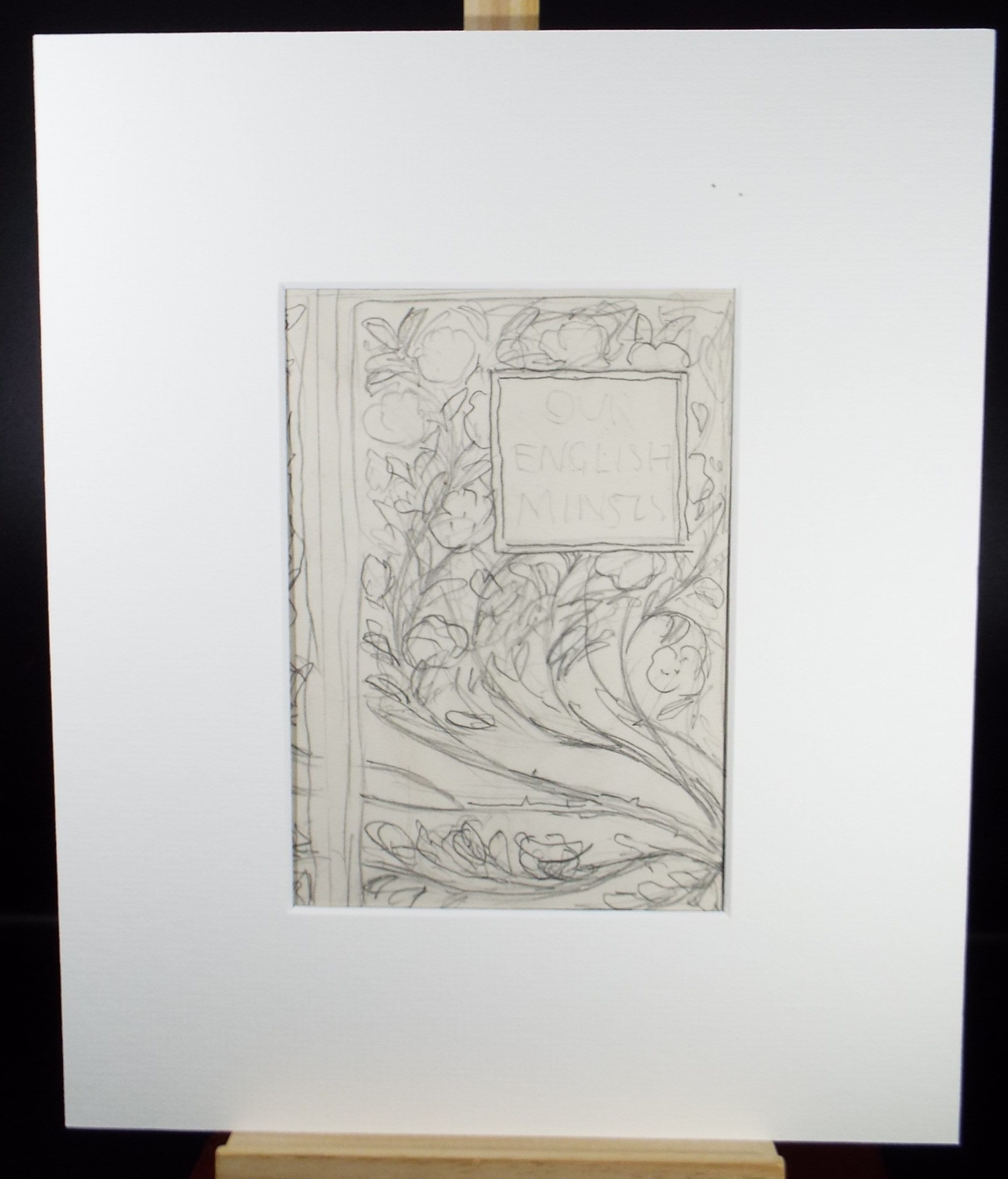 Original Pencil Sketch,'title Page Design', Leonard Leslie Brooke (1862 ...