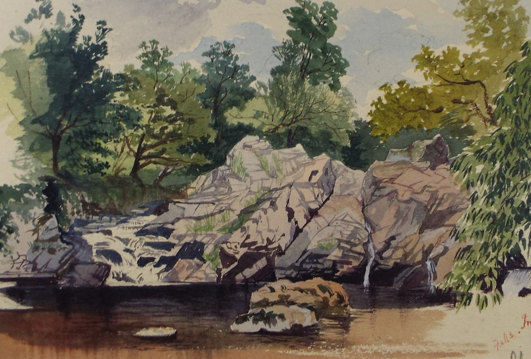 Original Watercolour, 'the Grounds of Inveraray', Circa 1880's, Unknown ...