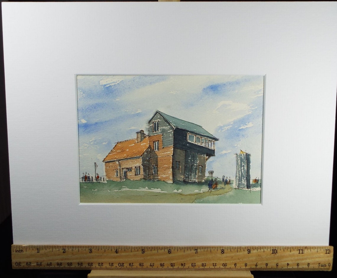 Original Watercolour, 'timber and Brick Barn', Circa 1990's, Artist ...