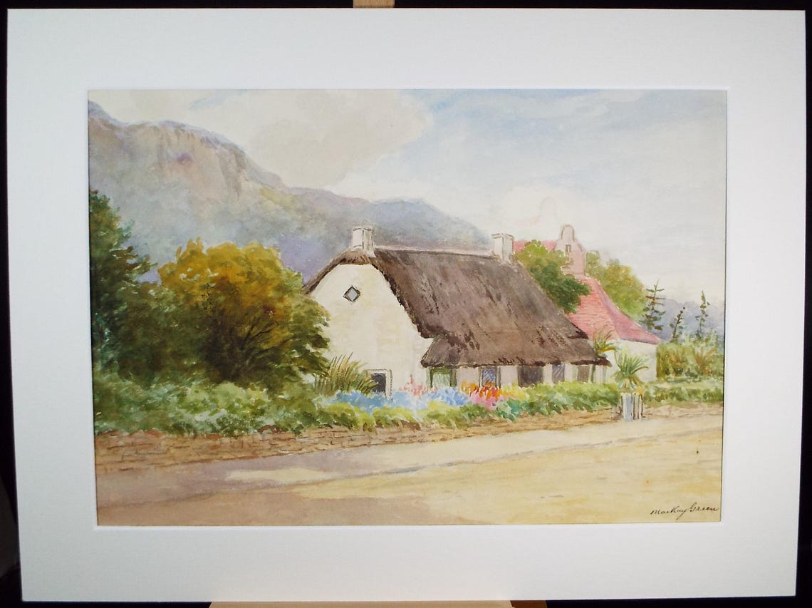 Original Watercolour 'cottage Where Cecil Rhodes Died', C1920s, Mackay ...