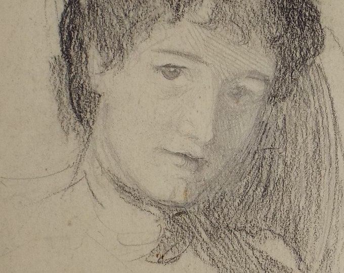 Original Pencil Sketch, 'portrait of an Elegant Woman' ', Susan ...