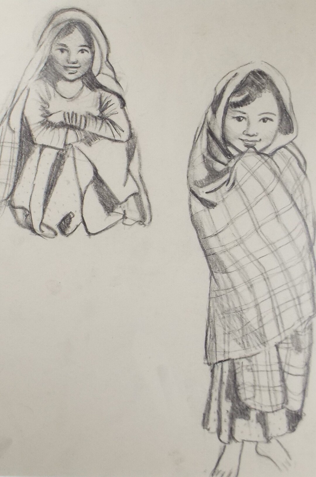 Original Pencil Sketch, 'girl Study', Susan Beatrice Pearce 1878-1980 ...