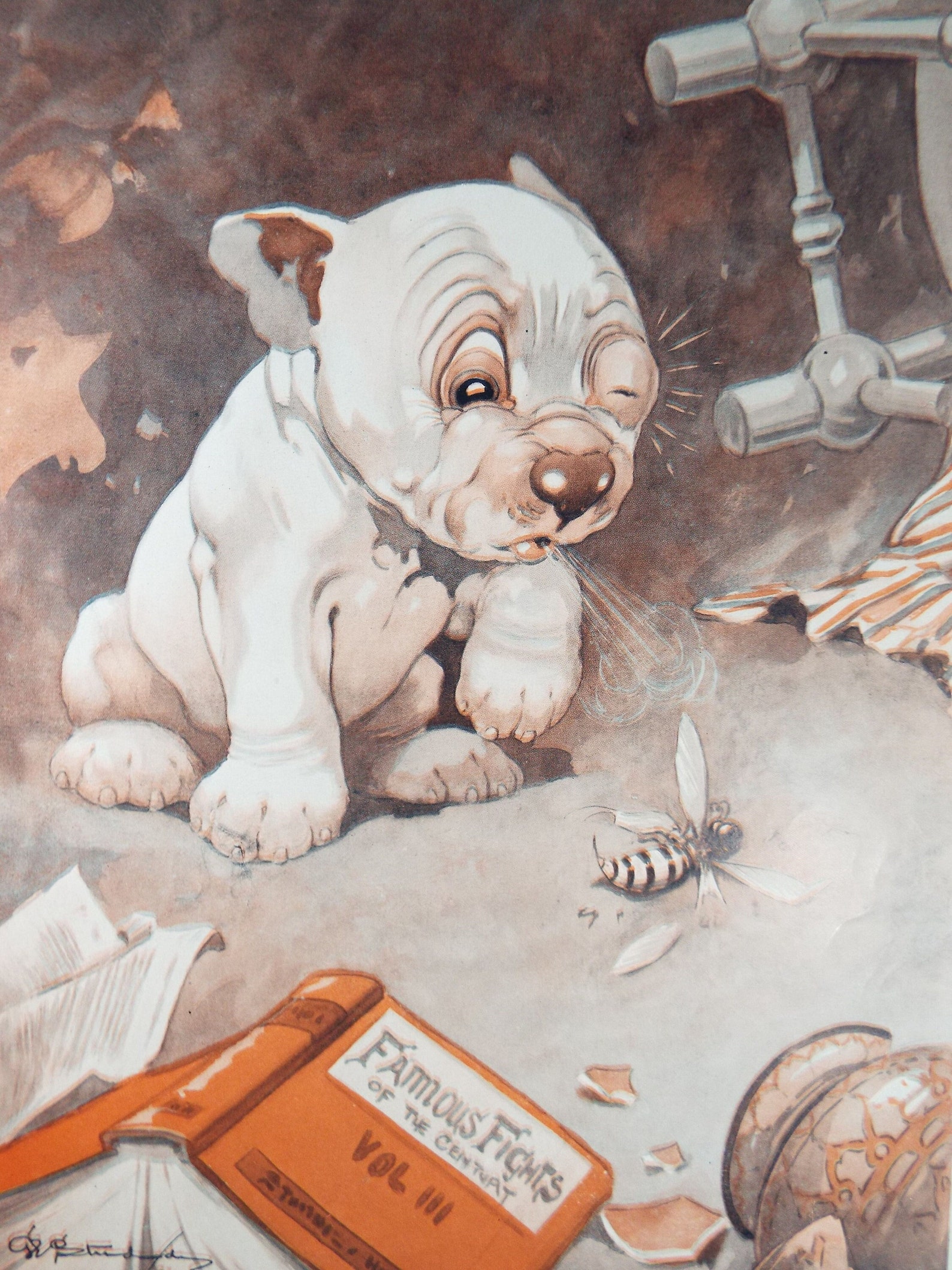 Bonzo the Dog G. E Studdy 'taking the Count' - Etsy
