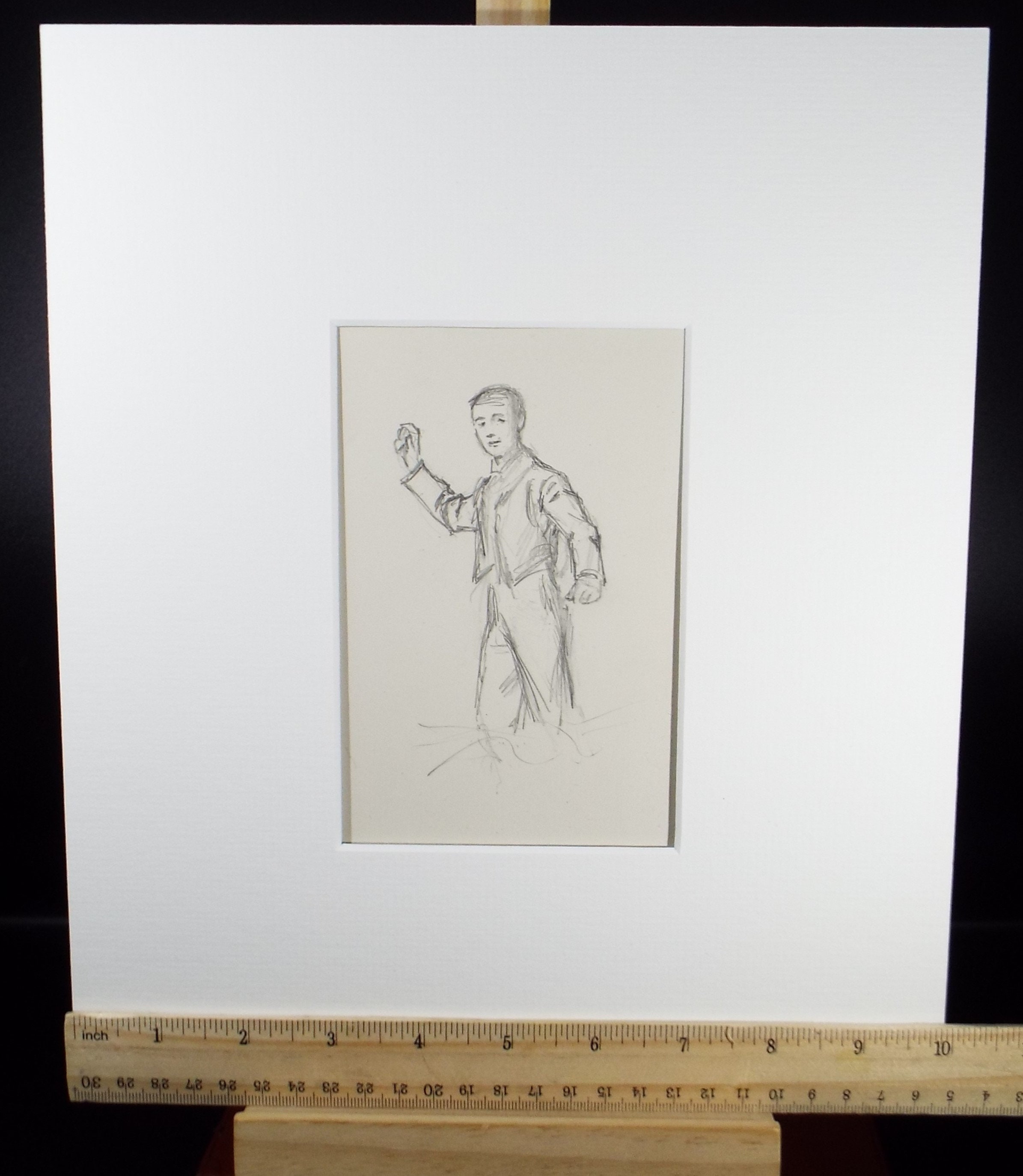 Original Pencil Sketch'study of a Boy Throwing' - Etsy