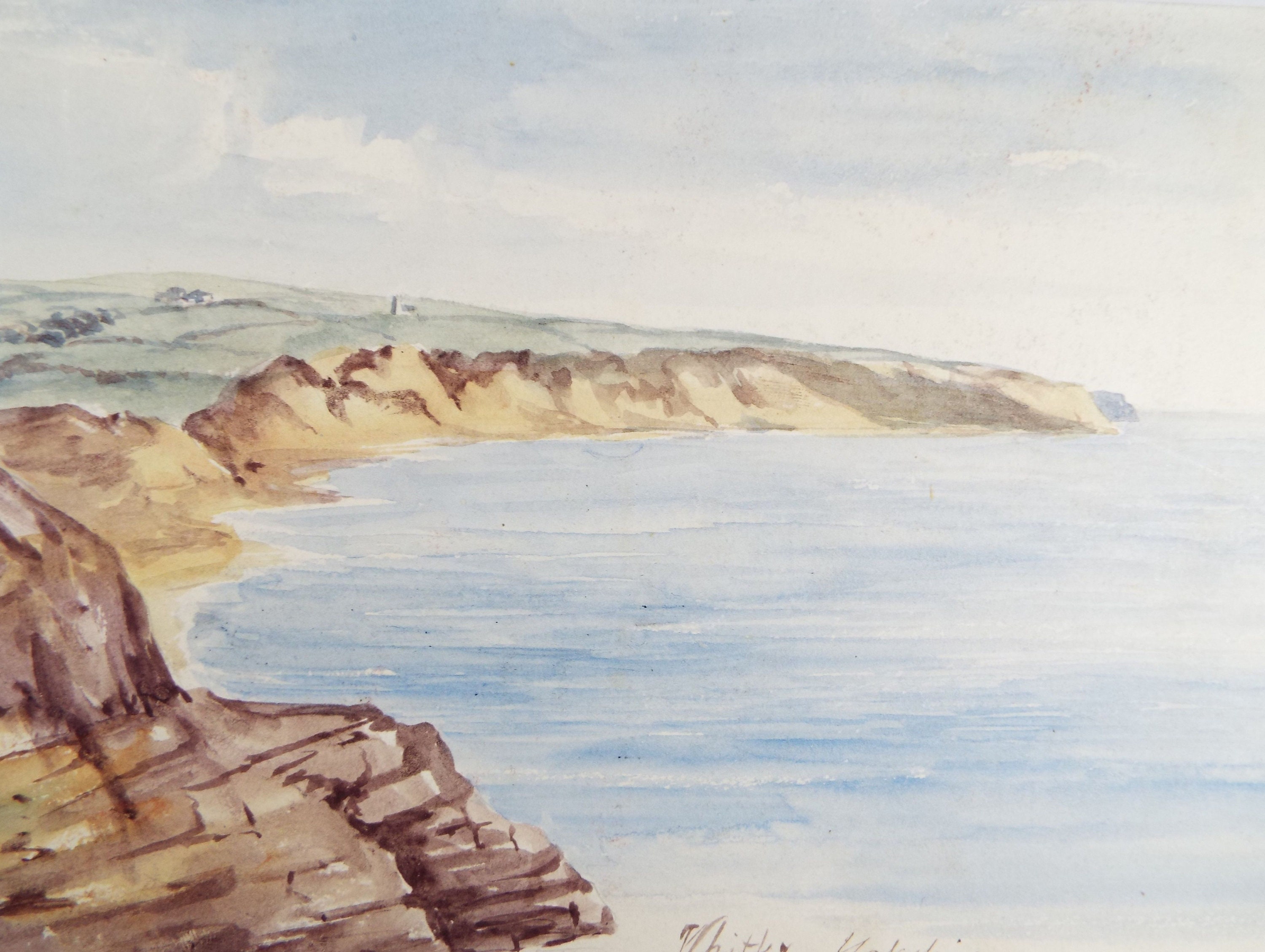 Original Watercolour, 'whitby' Late 19th Century, Artist Unknown - Etsy