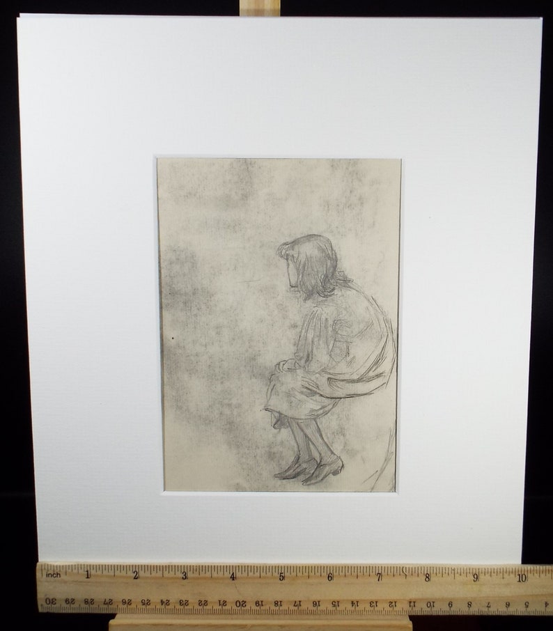Original Pencil Sketch'girl in the Dark' Leonard - Etsy